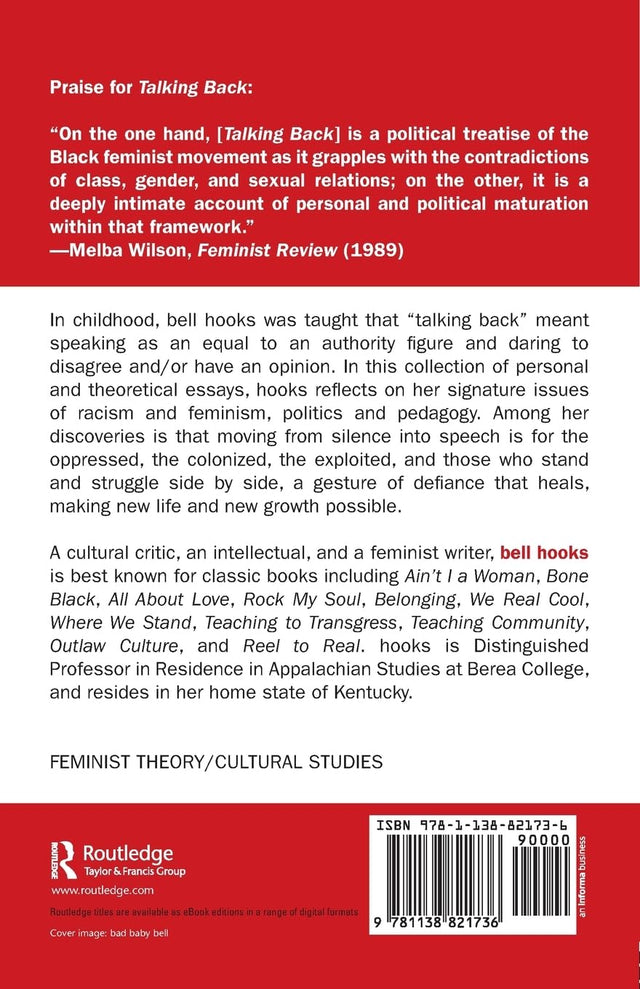 Talking Back: Thinking Feminist, Thinking Black by bell hooks – Frugal ...